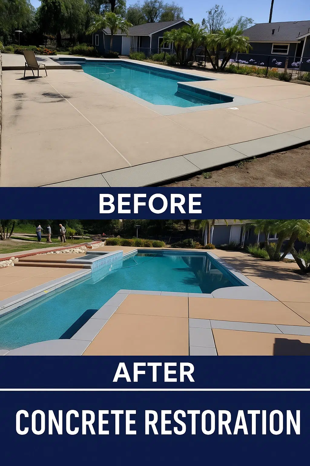 Revitalize Pool Deck | Concrete Staining & Restoration Tips